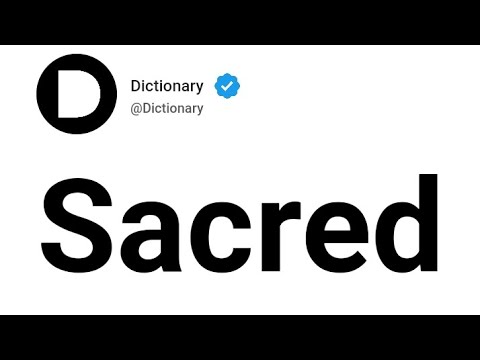Sacred Meaning In English
