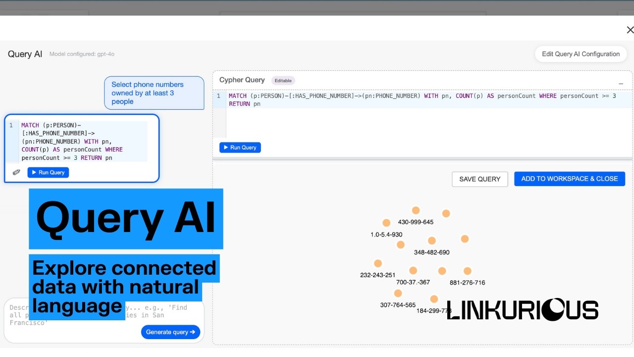 Query AI: Explore graph data with natural language | Linkurious