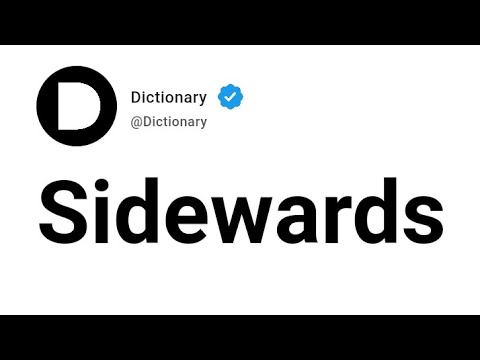 Sidewards Meaning In English