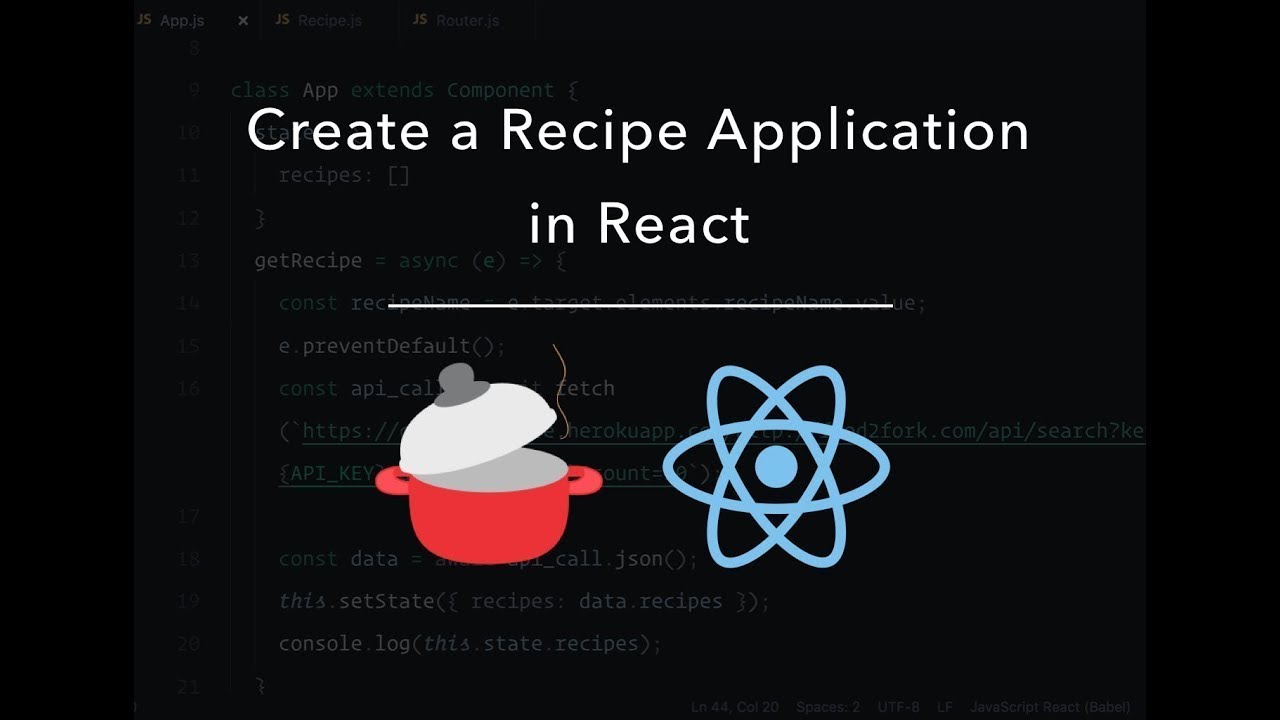 Part 2: Recipe Finder App Using API In React