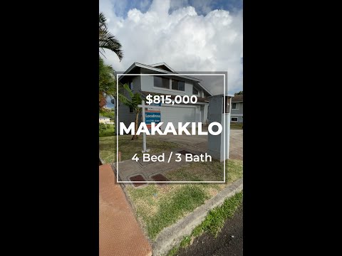 Hawaii Real Estate - Makakilo, Kapolei Home Tour $815,000
