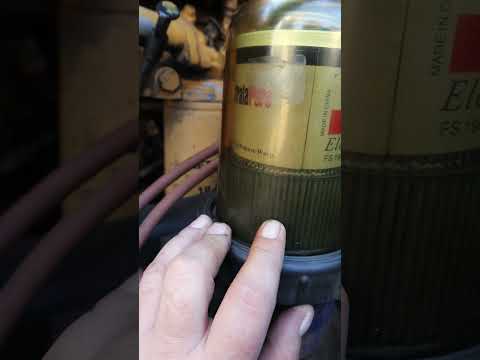 Water fuel separator #semitruck #fuelfilter #filterreplacement