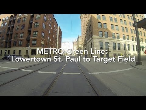 METRO Green Line Time Lapse: Lowertown St. Paul to Target Field