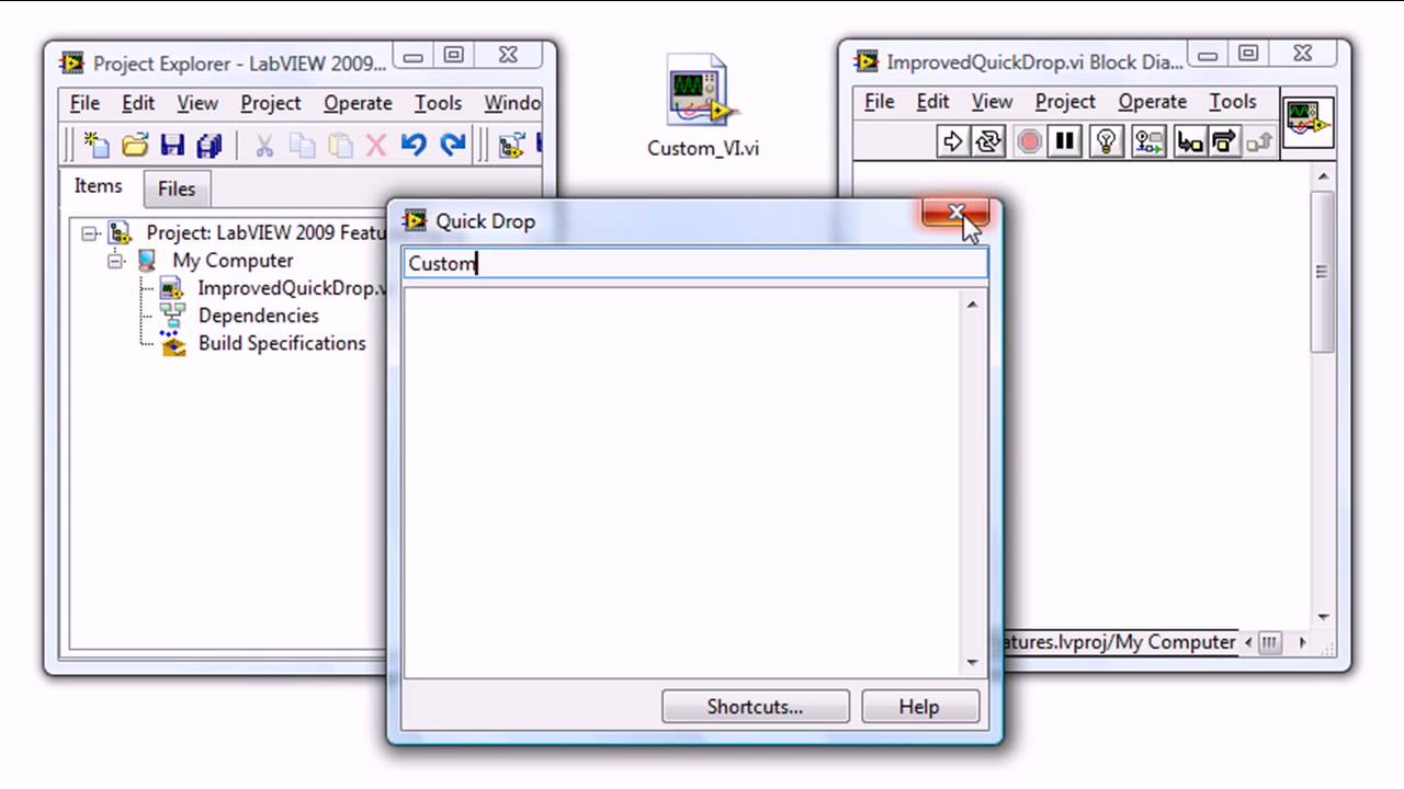 NI LabVIEW 2009 Quick Drop