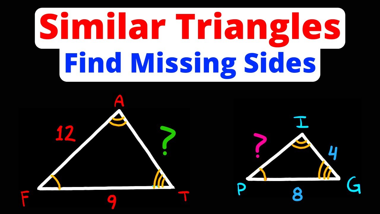 Similar Triangles - Find the Missing Side | Geometry | Eat Pi