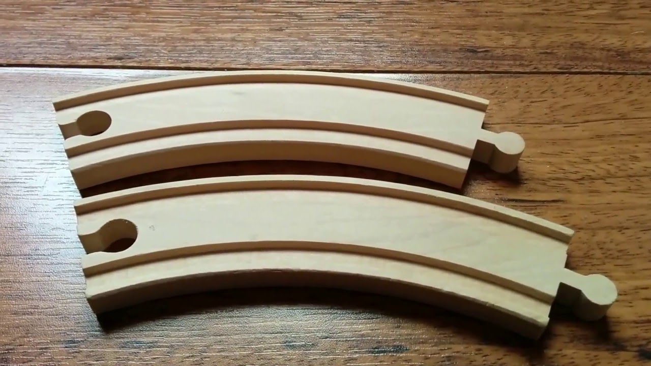Toy train track length optical illusion HD
