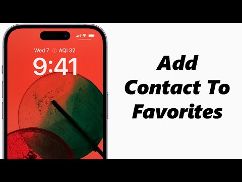 How To Add Favorite Contacts On iPhone