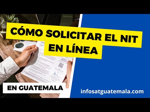 Cómo solicitar el NIT en línea | Guatemala
