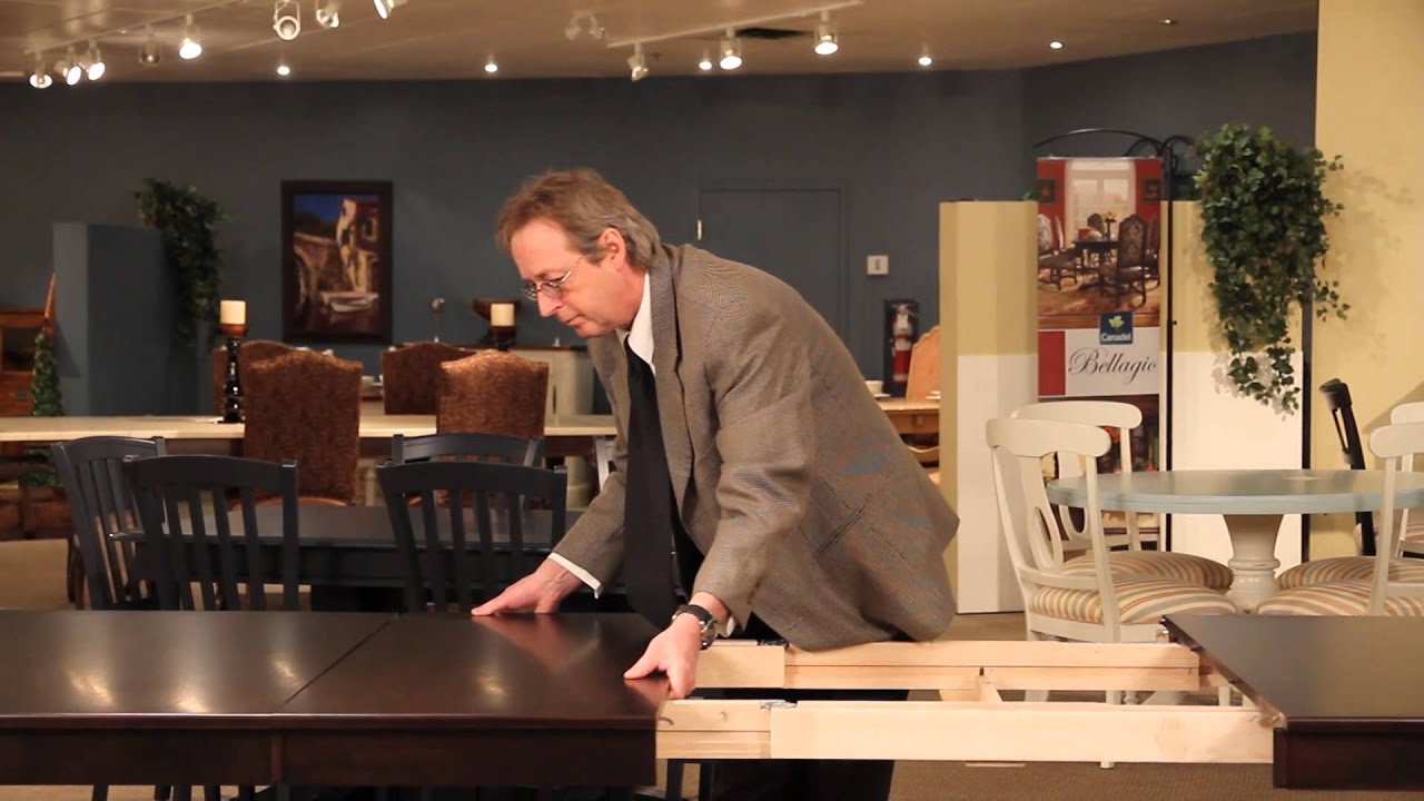 Canadel Furniture - Self Storing Leaf Table