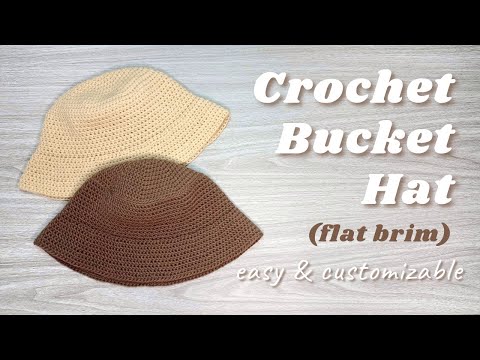 easy crochet bucket hat (customizable + free pattern) | yarned by kc | 🇵🇭