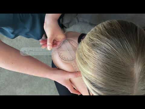 Measuring ROM- Shoulder Horizontal Adduction