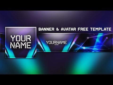 Blue Banner & Avatar FREE TEMPLATE | DejvDesign
