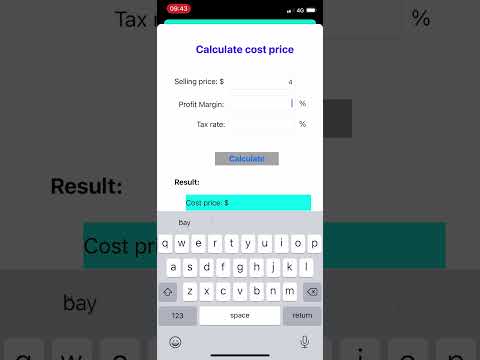 Smart Taste Business Margin Cost Calculator