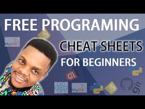 FREE PROGRAMMING CHEAT SHEETS FOR BEGINNERS
