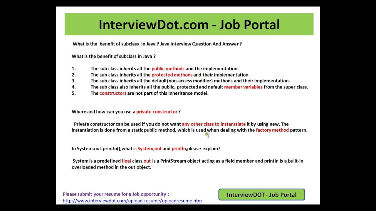 Private Constructor in Java When to Use