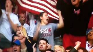 Truffle Shuffle: US Fan At Woman's World Cup Flashes The Camera