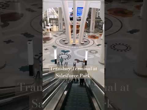 Transbay Terminal at Salesforce Park in SF. - finally I saw tourist coming to town.