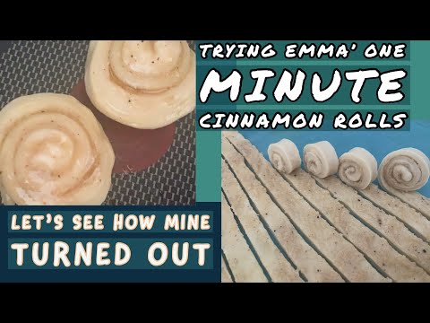Trying Emma’ 1Minute Microwave CINNAMON ROLLS | Quick and Easy Cinnamon Rolls | Cinnamon bun recipe