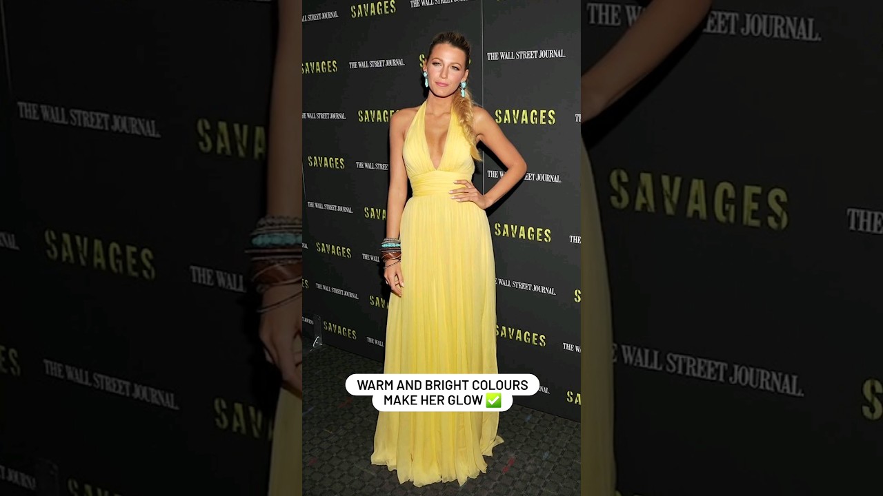 The stunning Blake Lively in and out her colour season #colour #fashion #beauty #ytshorts