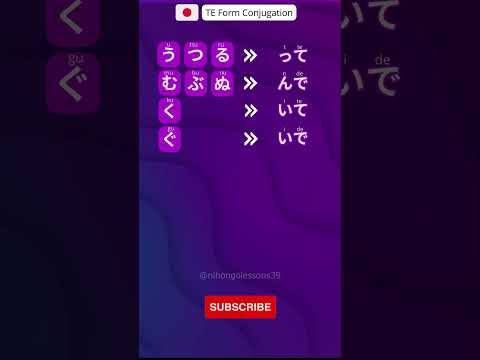 Learn Japanese Te-Form with the Song て形の歌 - U-verbs & Irregulars #jlptn5 #japaneselanguage