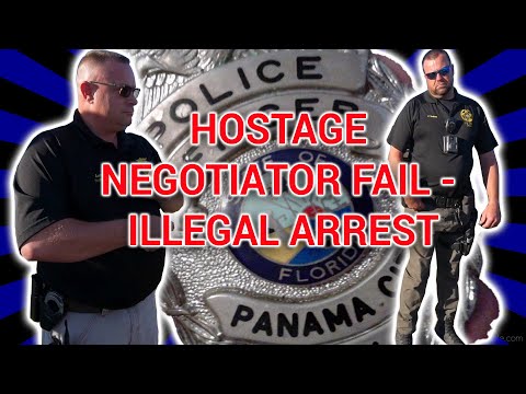 HOSTAGE NEGOTIATOR FAIL -AMAGANSETT PRESS AND SON ILLEGALLY ARRESTED - LYNN HAVEN POLICE DEPARTMENT
