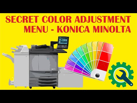 HOW TO OPEN COLOR MODE KONICA MINOLTA LINIUM PRO C6500 SAVE COLOR SETTINGS, COLOR ADJUSTMENTS