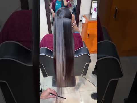 Long Hair Straightening 😍 | Ikonic | #shorts #trending #hairstyle