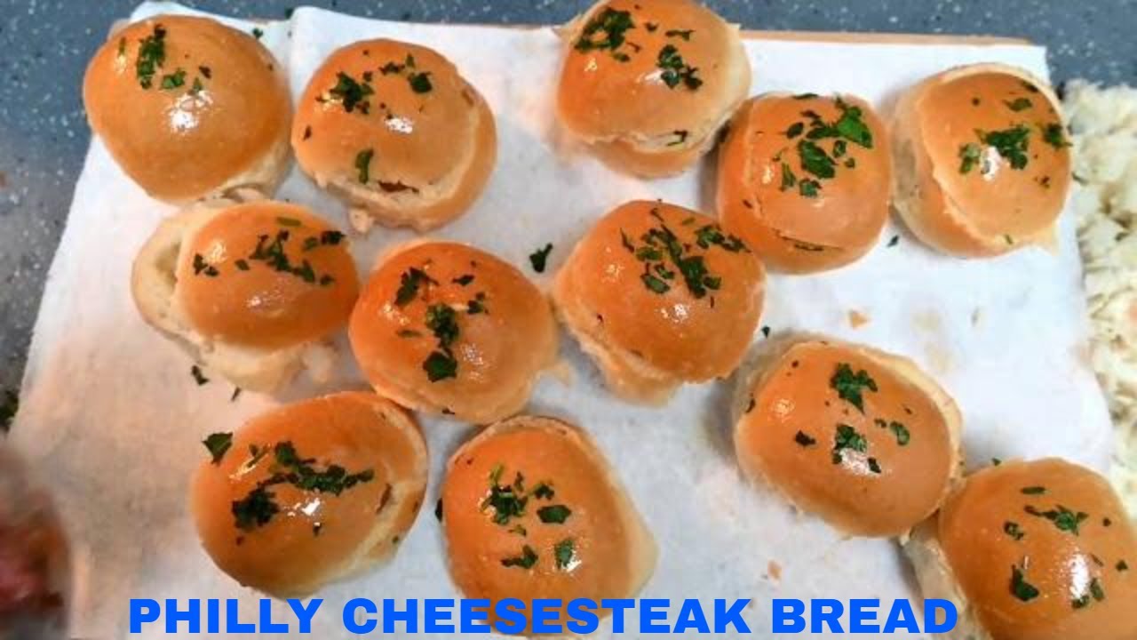 PHILLY CHEESESTEAK CHEESY BREAD #COOKING SHOW