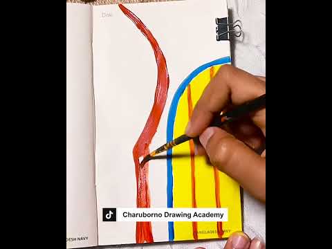 Colorful Tree Painting Idea | Simple Spring Art for Beginners #art #foryou #howtoart #creativediy
