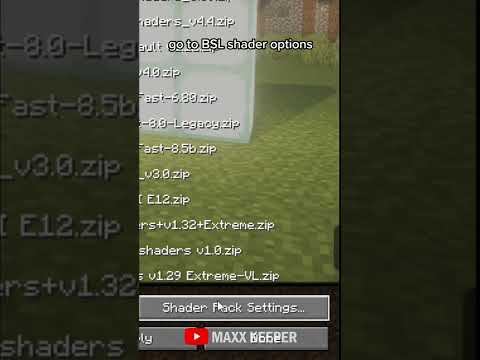 Secret setting in BSL shaders✨ #shorts