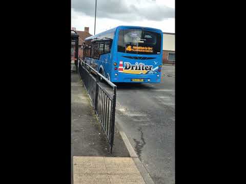 Running on a 4, and at Concord bus stn, is Go North East Wright Streetlite 5372 (July 2024).