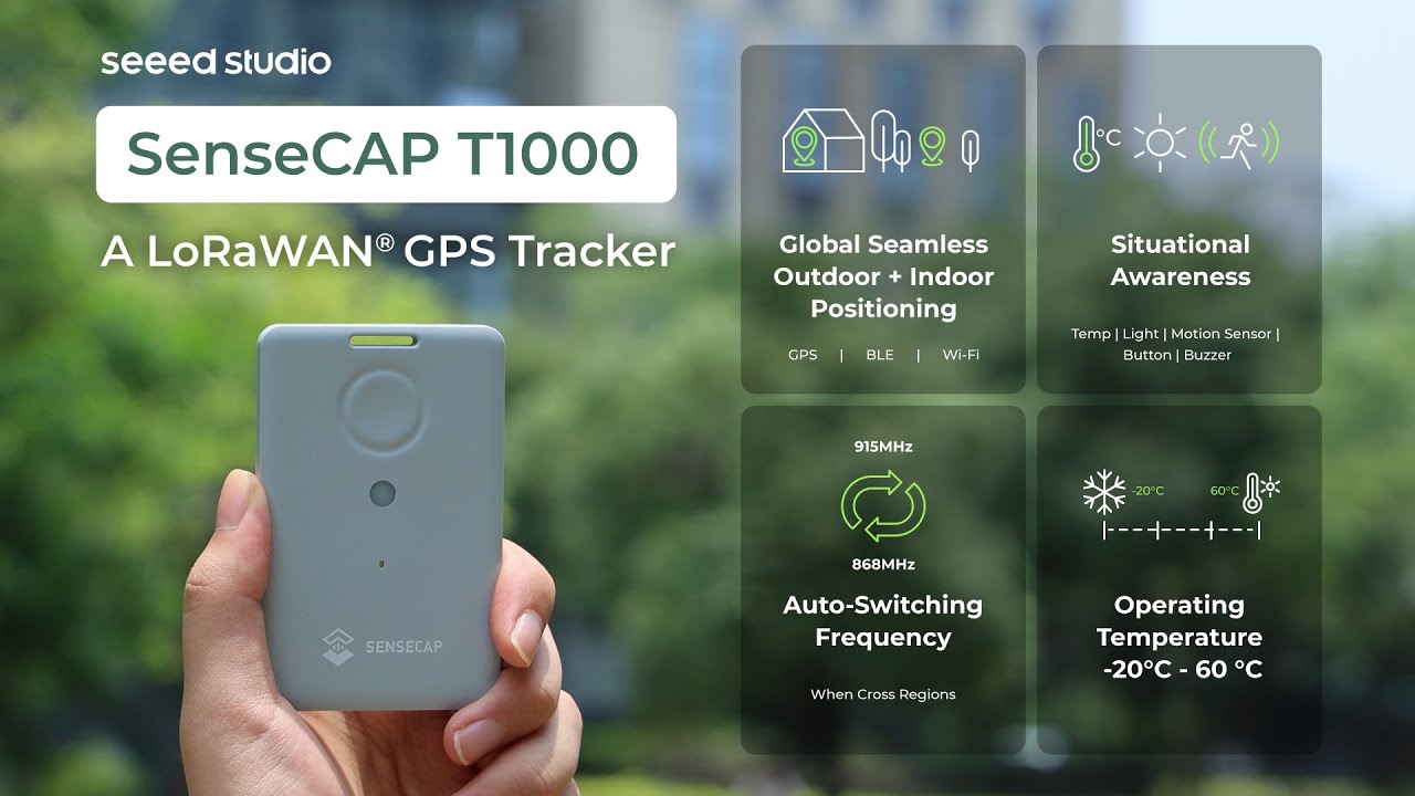 SenseCAP T1000 - LoRaWAN Tracker for Indoor/Outdoor Positioning SenseCAP T1000 - LoRaWAN Tracker for Indoor/Outdoor Positioning