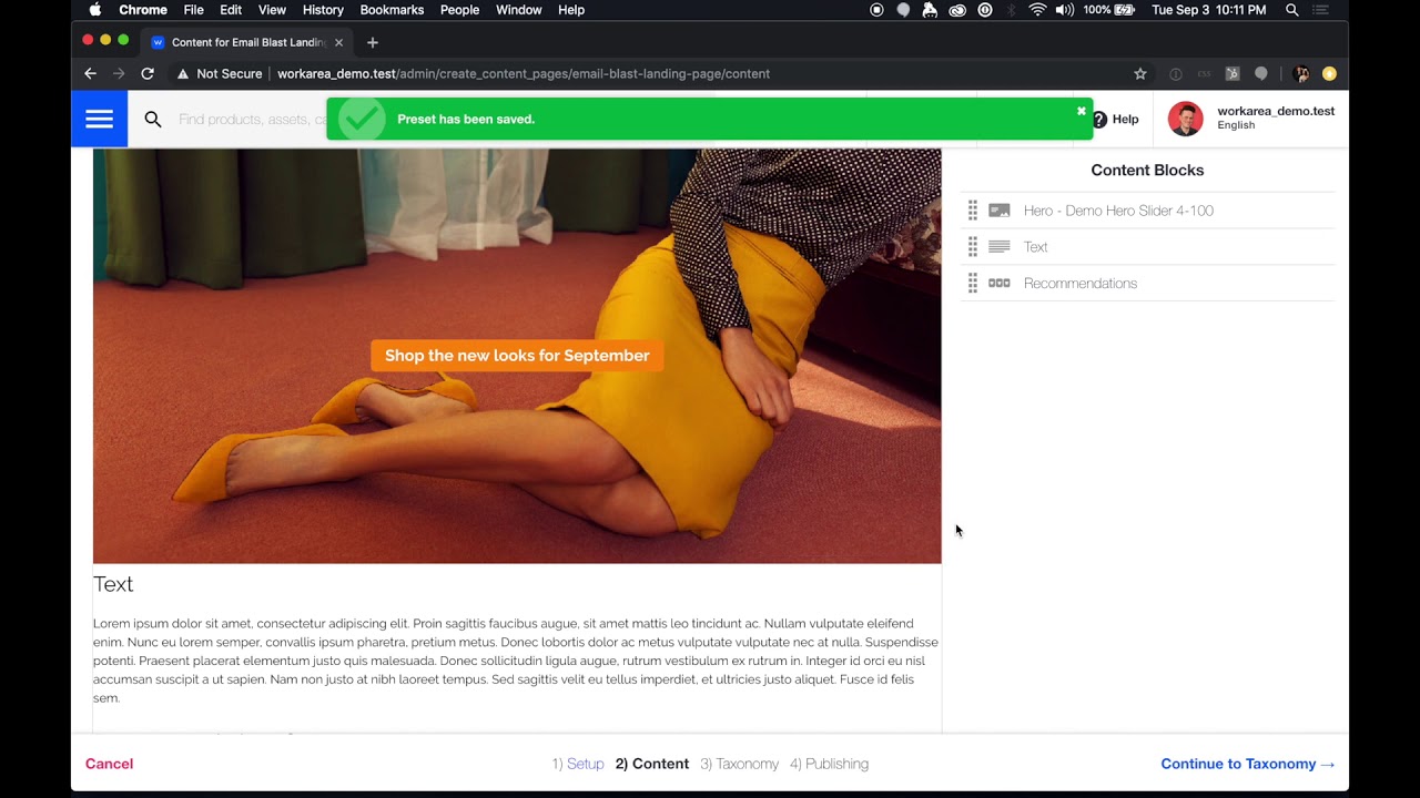 Workarea Commerce Cloud - Admin Demo