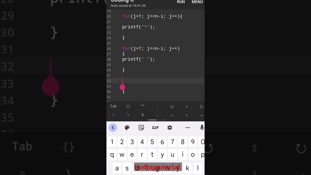 C Program to Print Heart Star Pattern 💖 #codingtutorial