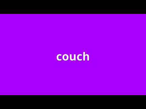 what is the meaning of couch