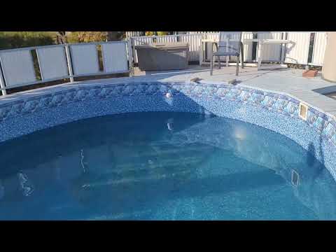 SmartLine Stone Harbor 15' x 30' Oval Pool Liner – Durable UniBead Design for Steel-Sided Pools