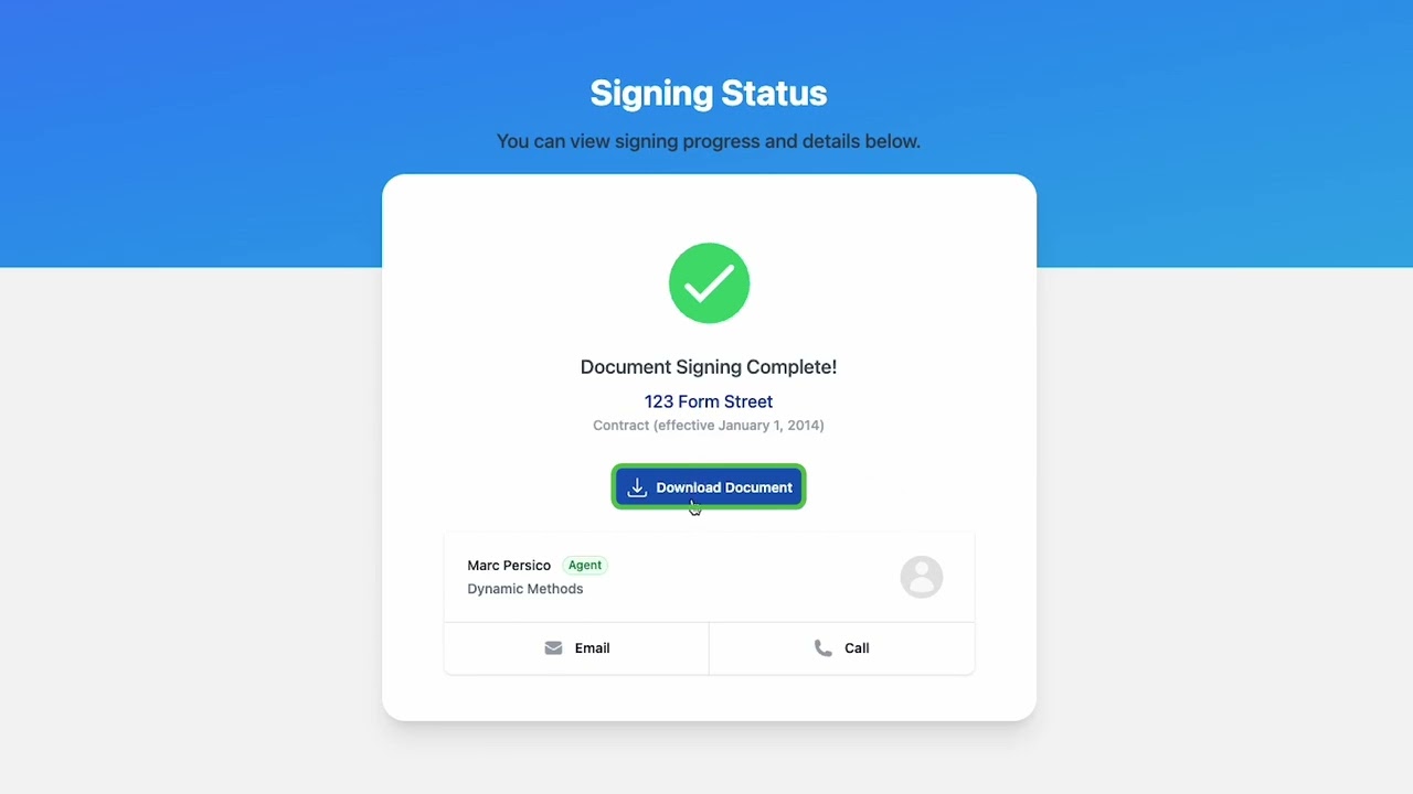 REI FORMS LIVE  - FORMS LIVE SIGN