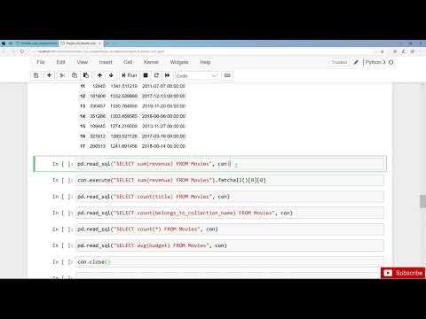 Some more SQL Queries Python Data Science Project || #anaconda #jupyterlab #python