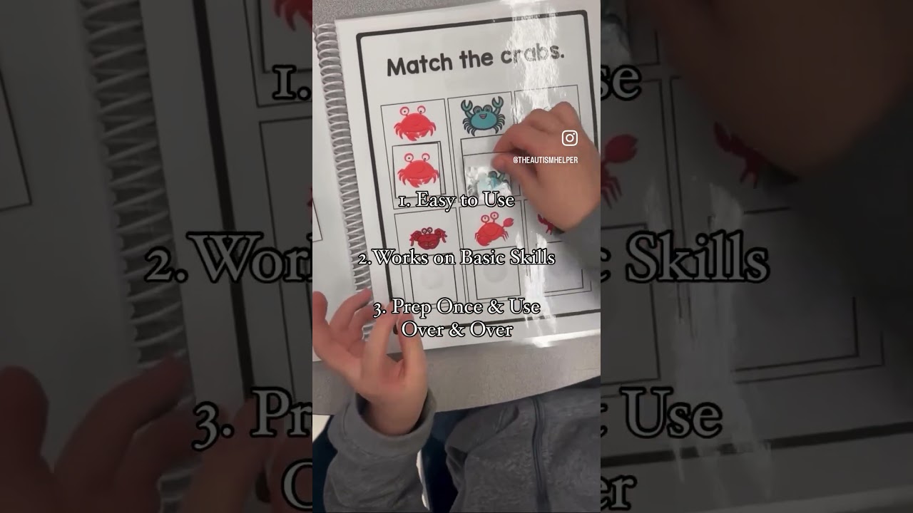 Easy Matching Ocean Themed Workbooks