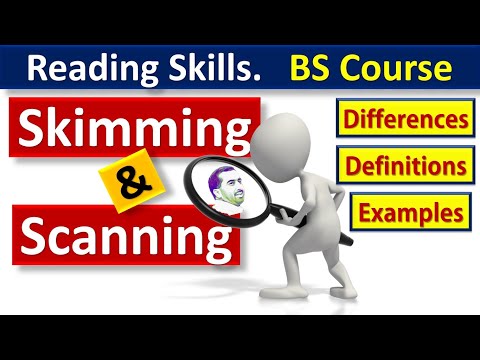 Skimming and scanning reading