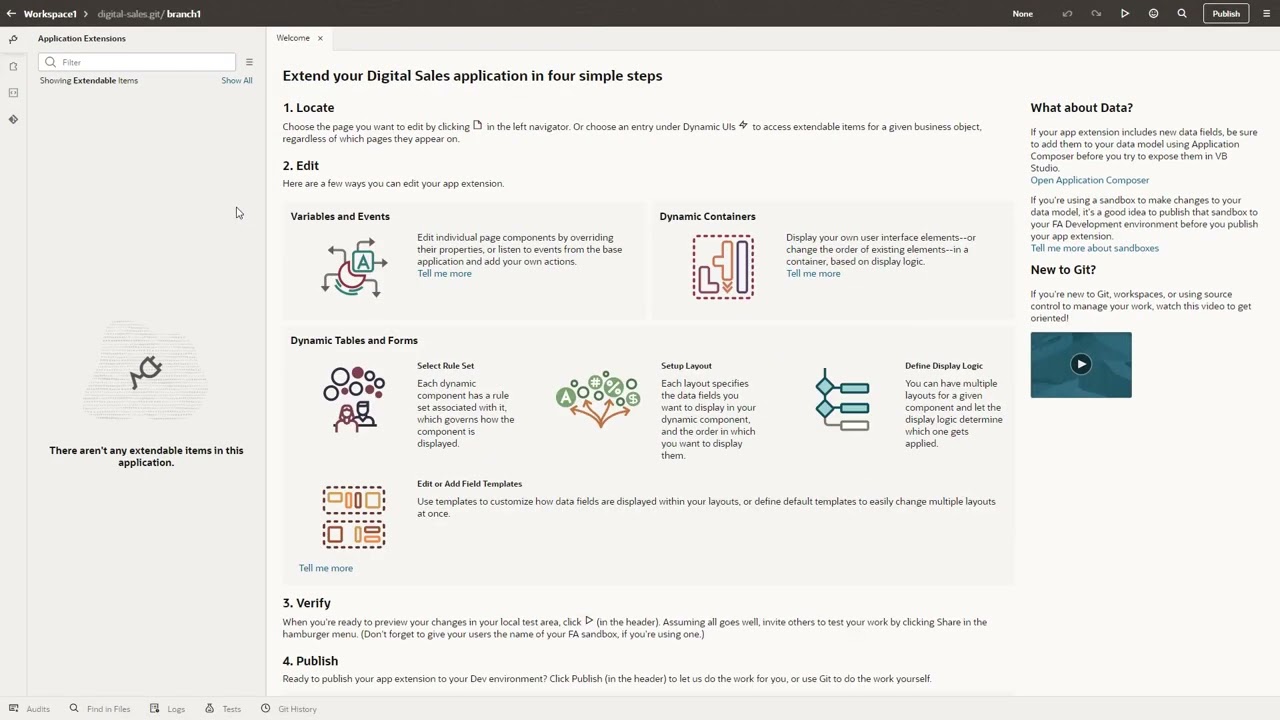 Setting Up Visual Builder Studio for Oracle Cloud Application Extensions