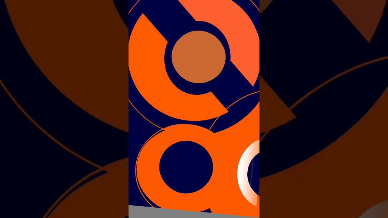 BLUE AND ORANGE CIRCLE Abstract digital art abstract,abstraction, wall paper #abstractart