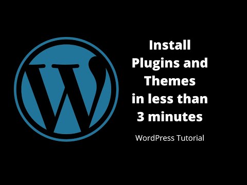 Install Plugins & Themes in WordPress in less than 3 minutes | Tutorial for Beginners | Tutorial - 2