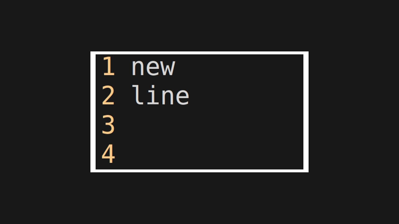 Building a Text Editor In C - New Lines