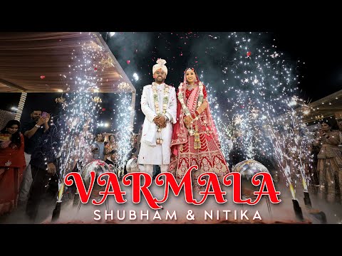 VARMALA CEREMONY OF SHUBHAM & NITIKA #varmala