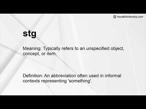 stg Meaning