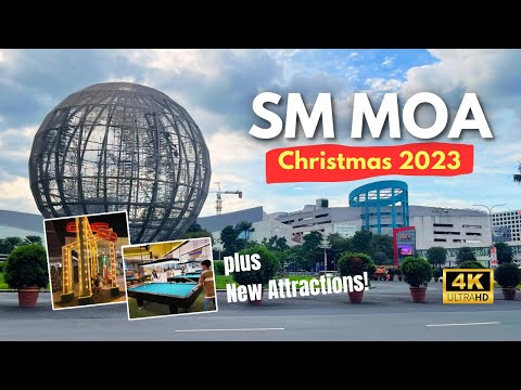 SM MALL OF ASIA - Christmas Walk | plus New Attractions: GAME PARK & SKY GARDEN | 4K | Pasay City