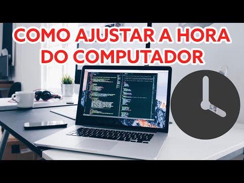 Como arrumar configurar ajustar a hora e data do computador notebook netbook pc Windows
