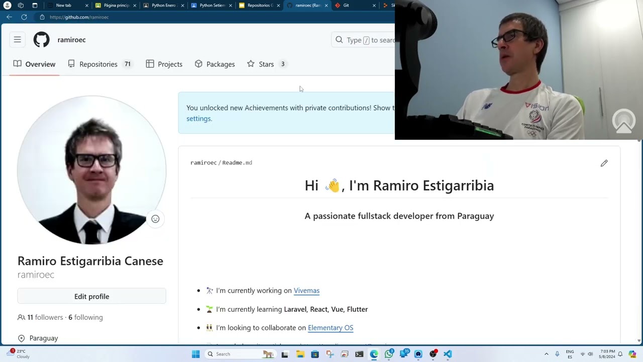 Repositorios GitHub con Python