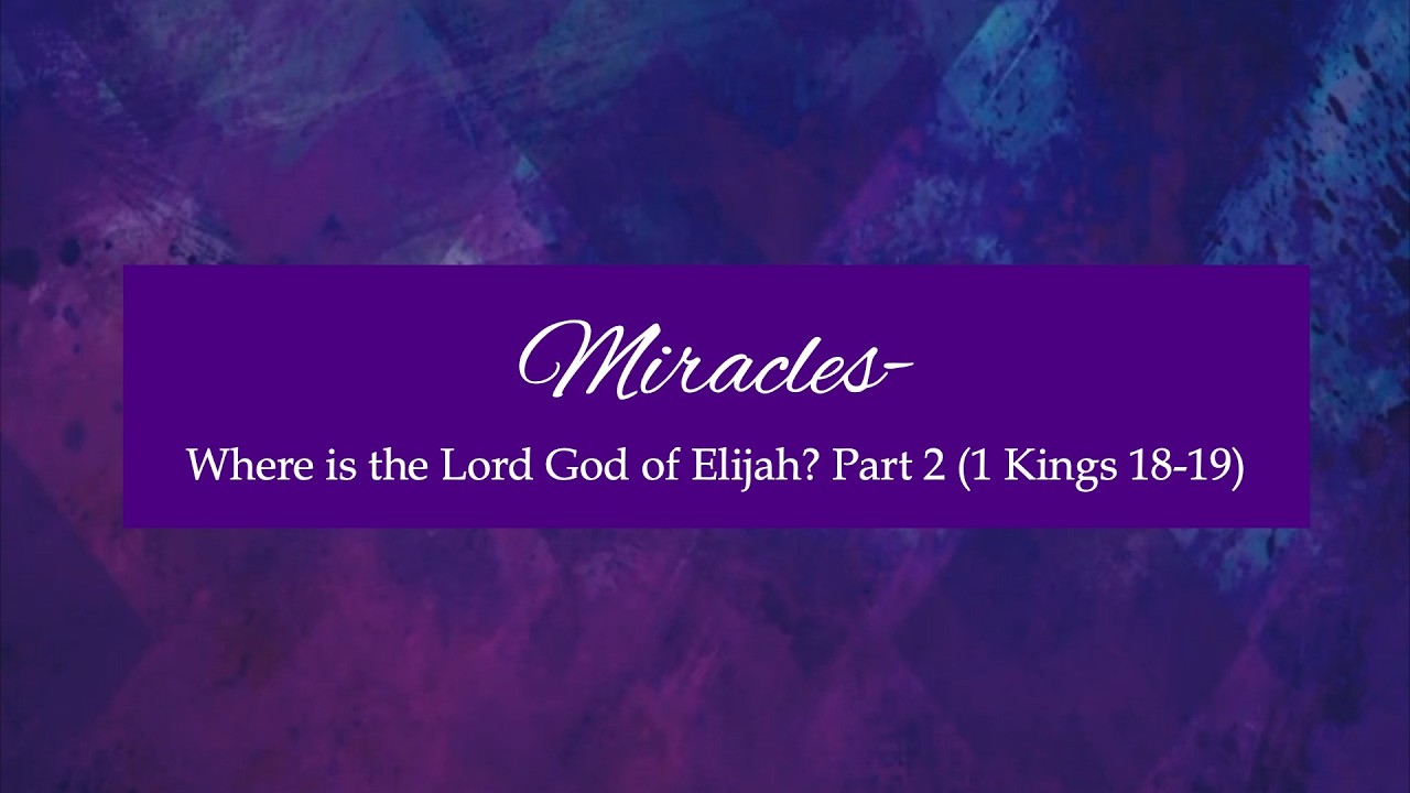 Miracles - Where Is The Lord Of Elijah - Part 2 | Sunday Morning Service (04/26/2026) |Jubilee W C